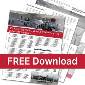 Requirements for Refinishing Military Aircraft in Civilian MRO Facilities