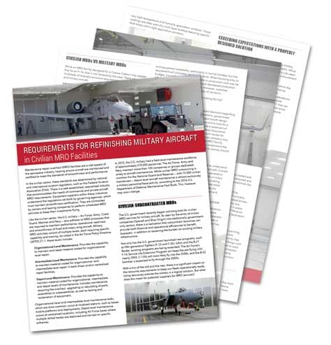 Requirements for Refinishing Military Aircraft in Civilian MRO Facilities